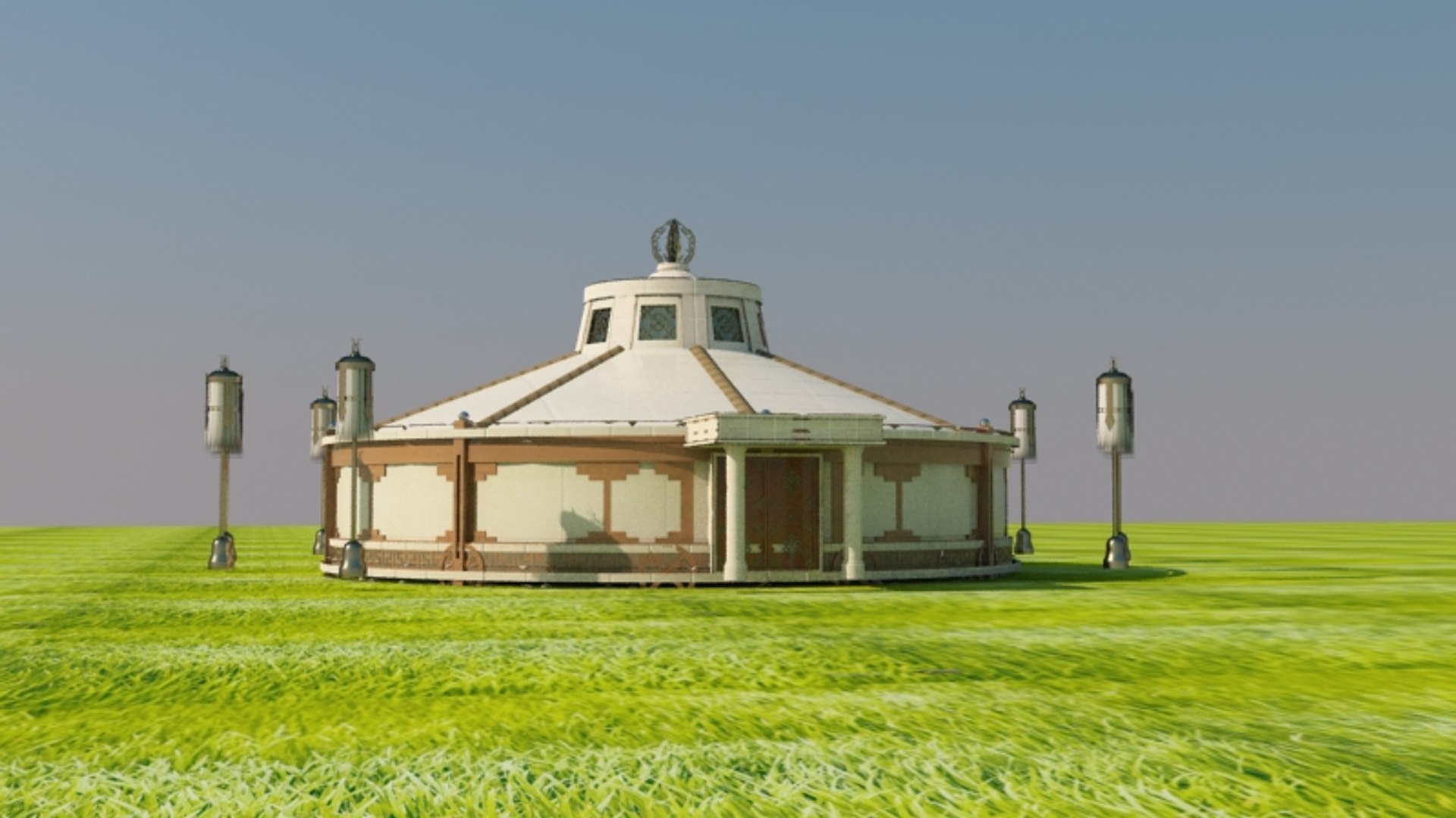3d Yurt Home