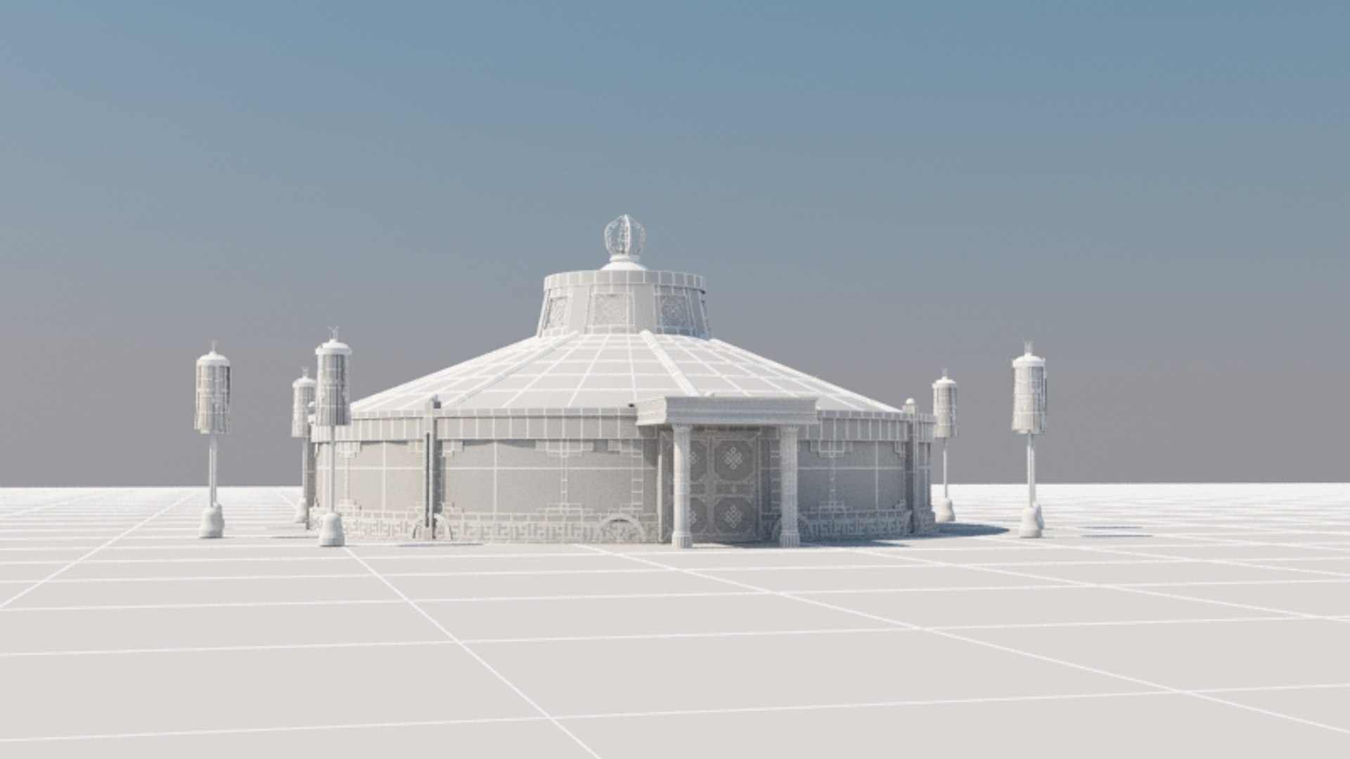 3d Yurt Home