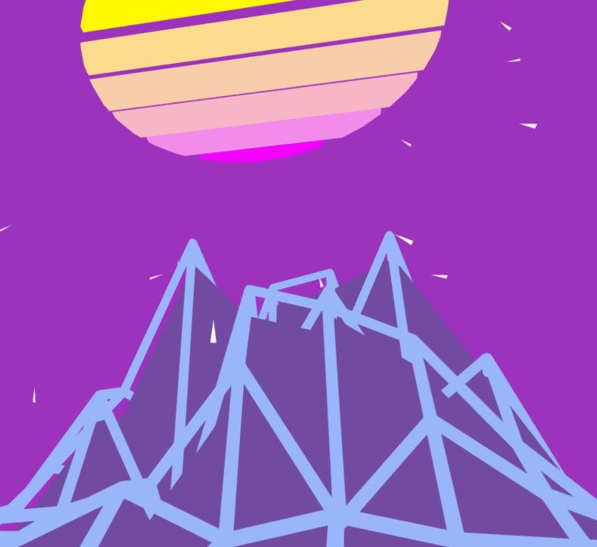 Vaporwave Sun 3D - TurboSquid 1420947