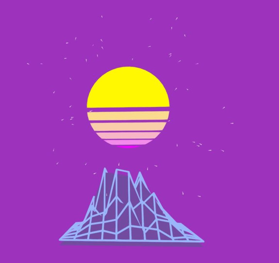 Vaporwave Sun 3D - TurboSquid 1420947