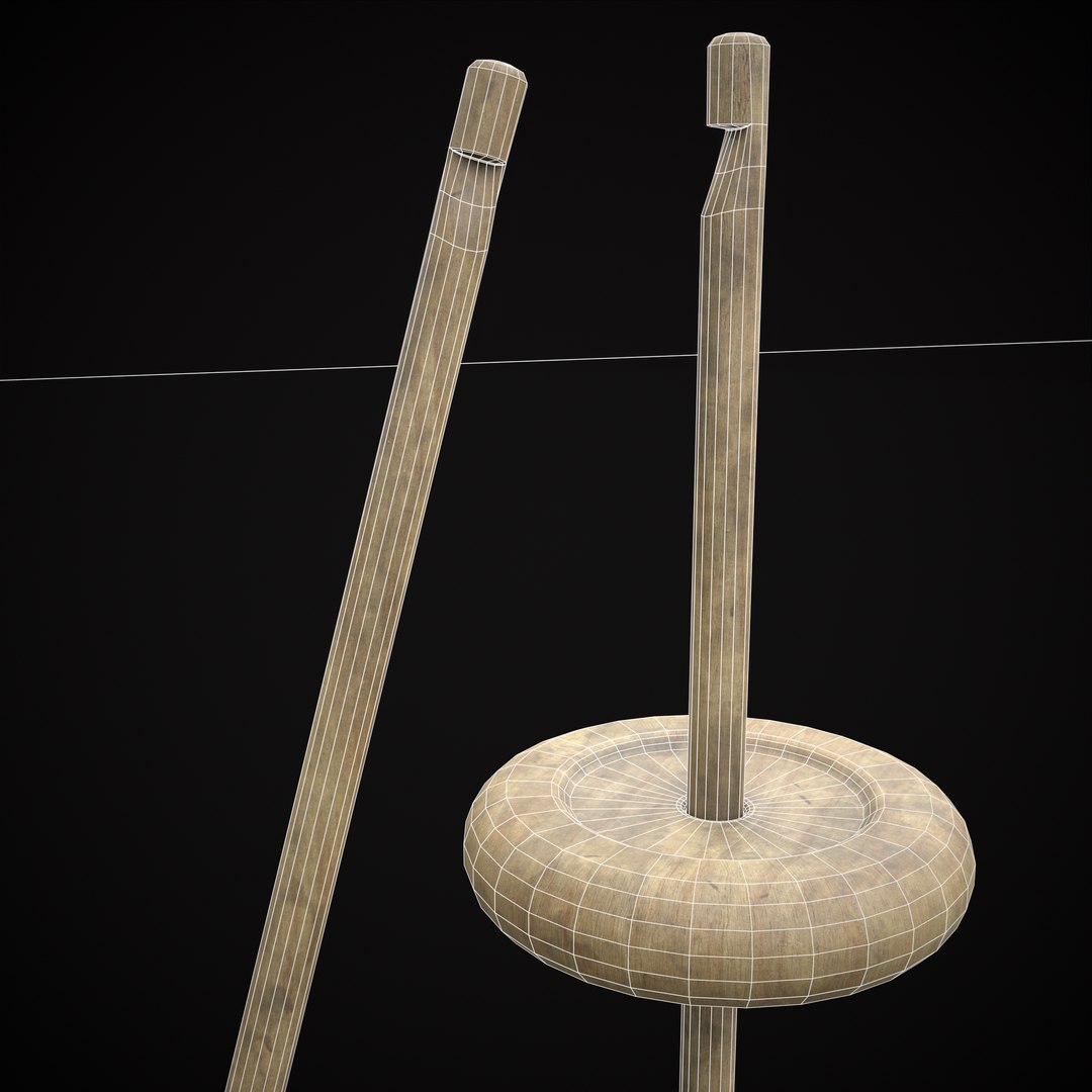 Wooden Whorl Spindle 3D Model - TurboSquid 2091824