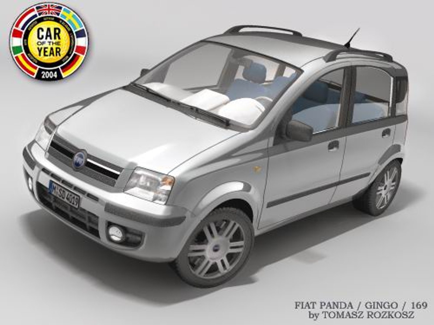 3d Fiat Panda Model