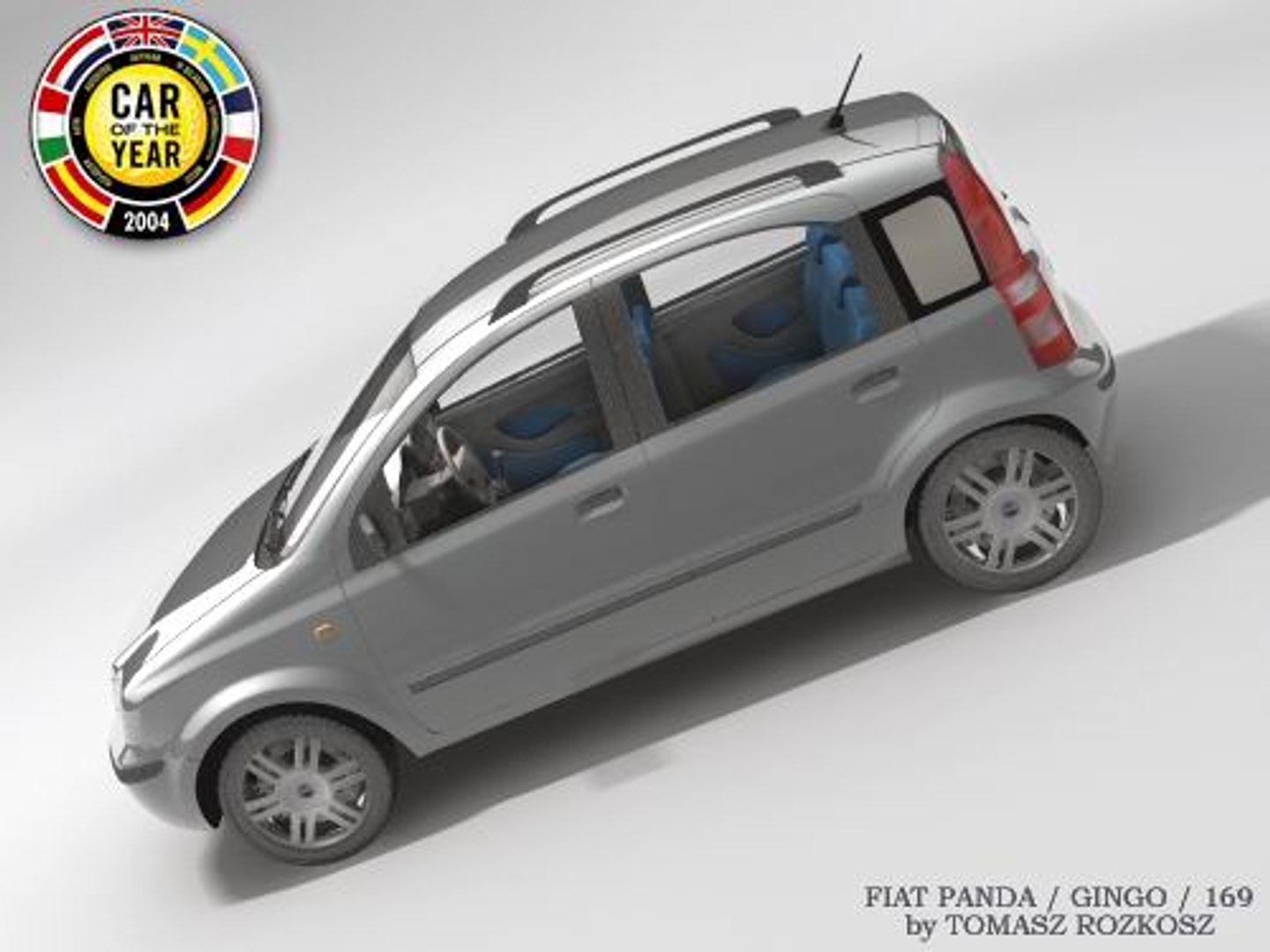 3d Fiat Panda Model