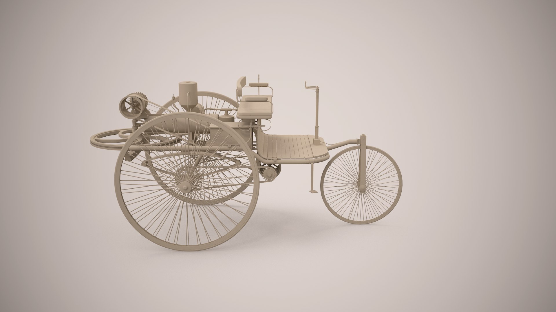 3D Benz Patent Motorwagen - TurboSquid 1657353