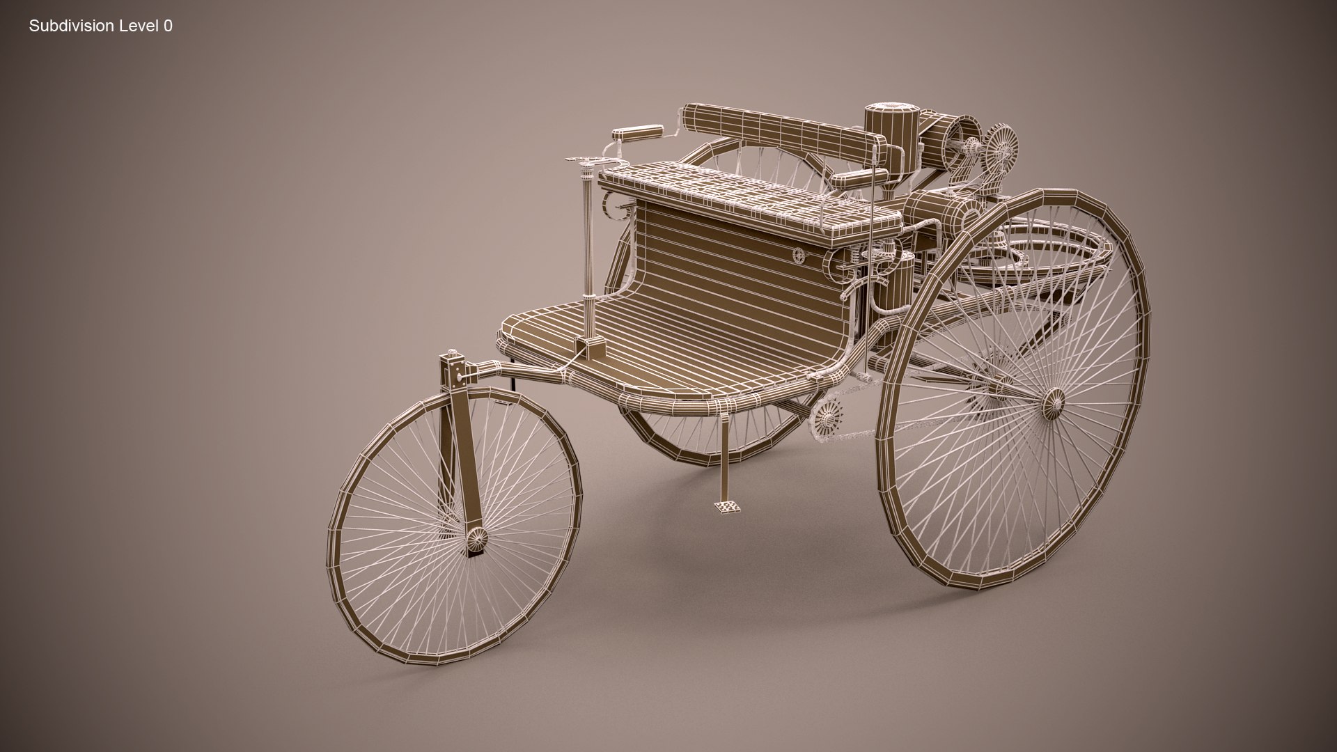 3D Benz Patent Motorwagen - TurboSquid 1657353