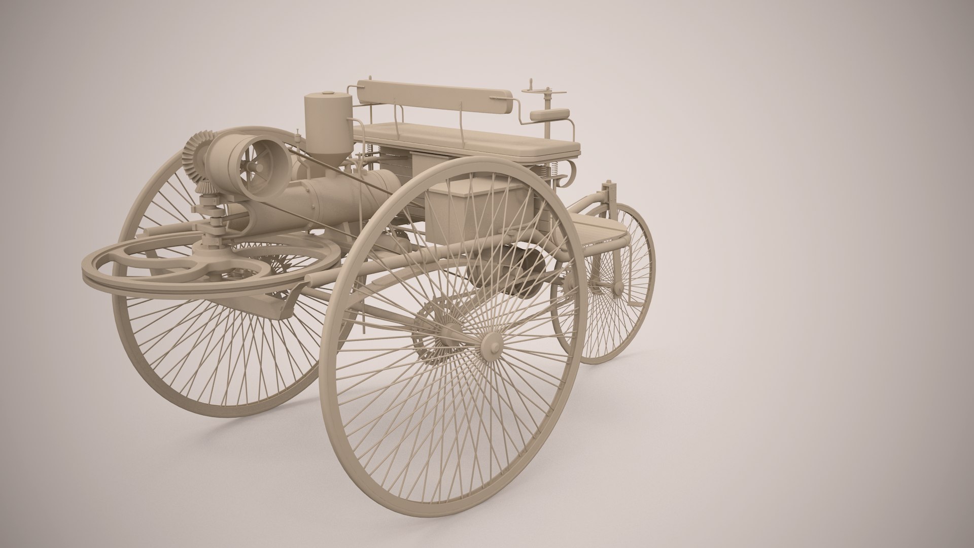 3D Benz Patent Motorwagen - TurboSquid 1657353
