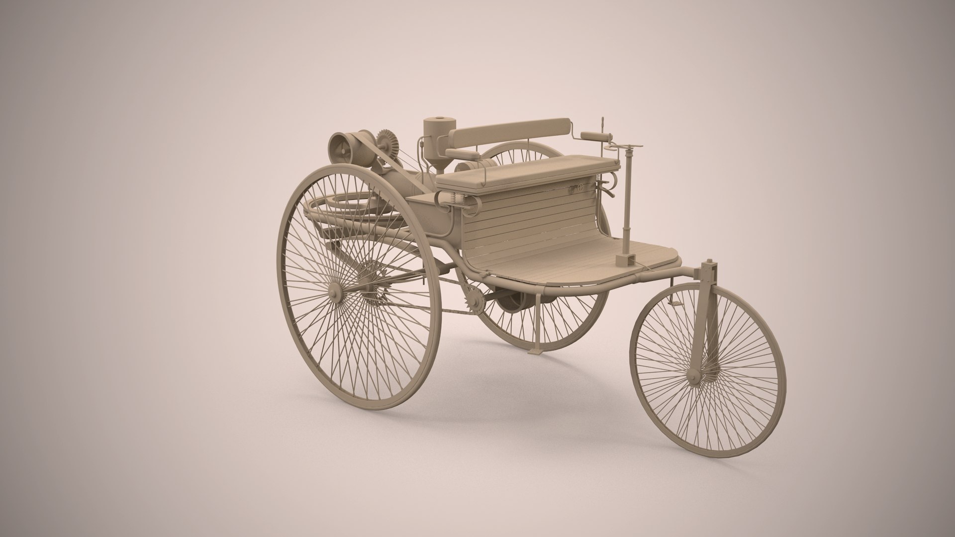 3D Benz Patent Motorwagen - TurboSquid 1657353