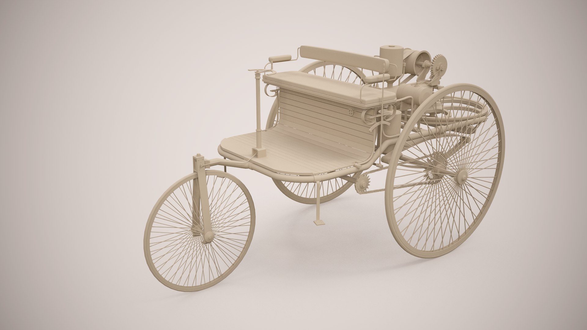 3D Benz Patent Motorwagen - TurboSquid 1657353