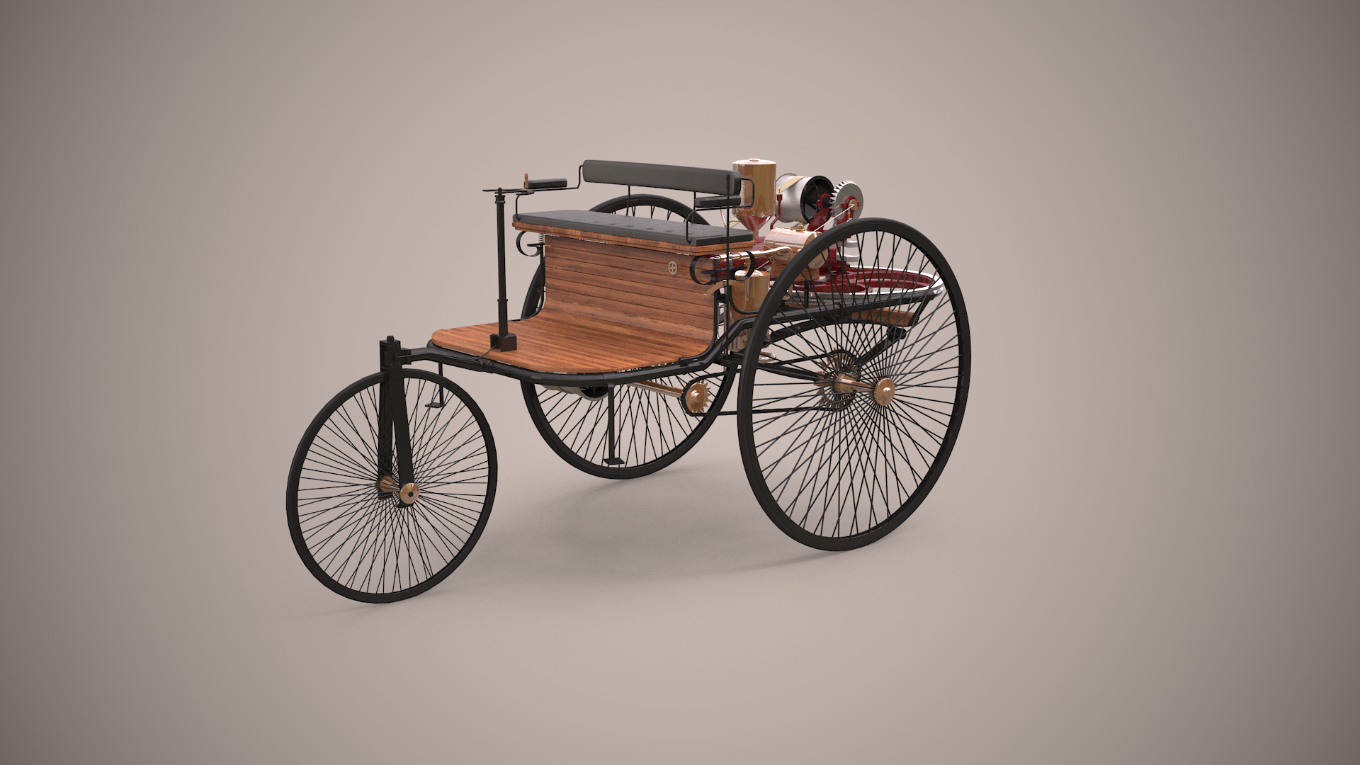 3D Benz Patent Motorwagen - TurboSquid 1657353