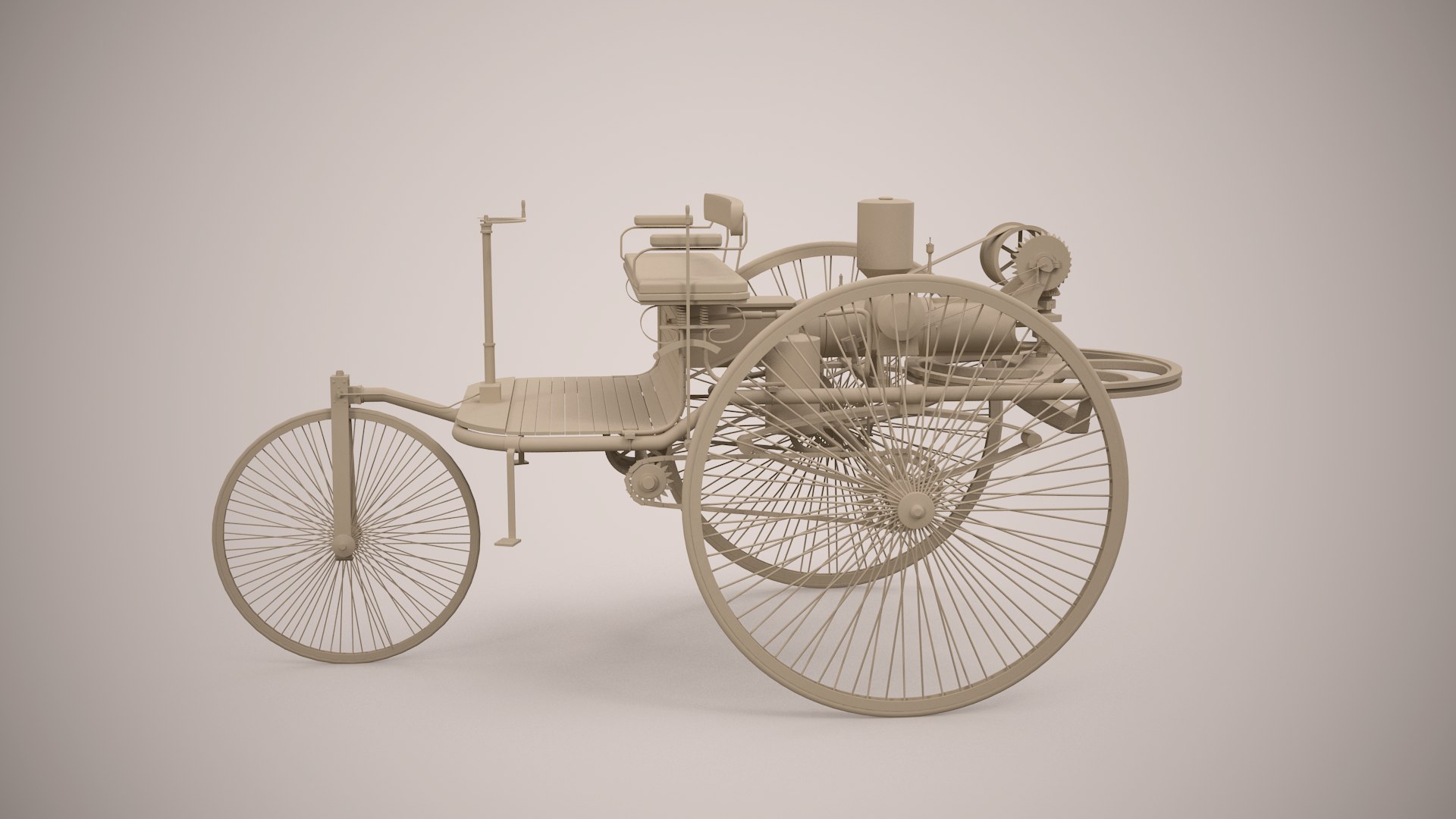 3D Benz Patent Motorwagen - TurboSquid 1657353
