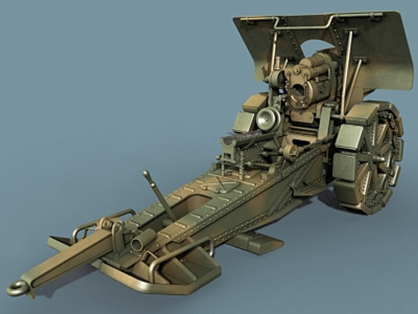 German Howitzer Wwi 3d Model