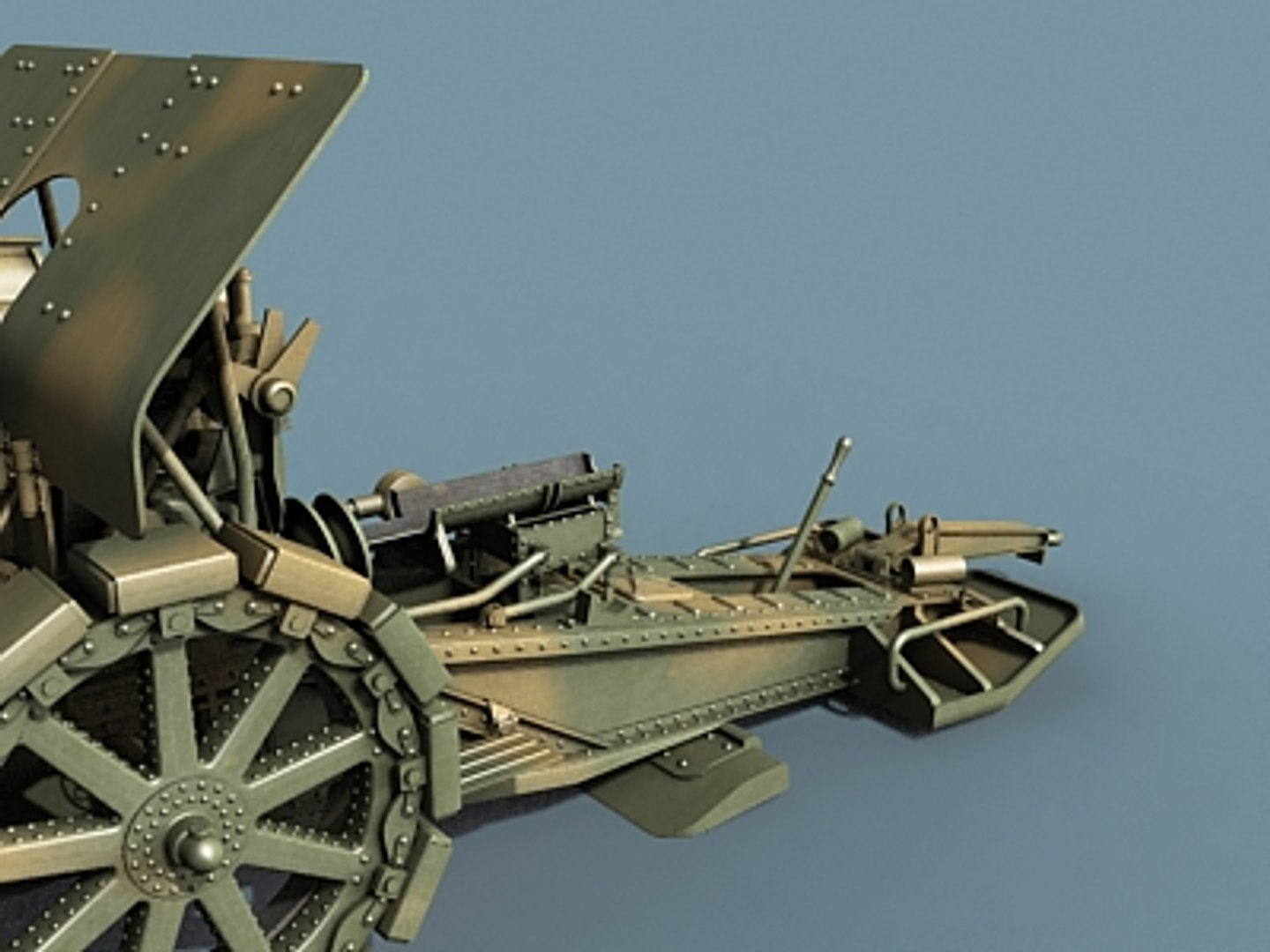 German Howitzer Wwi 3d Model