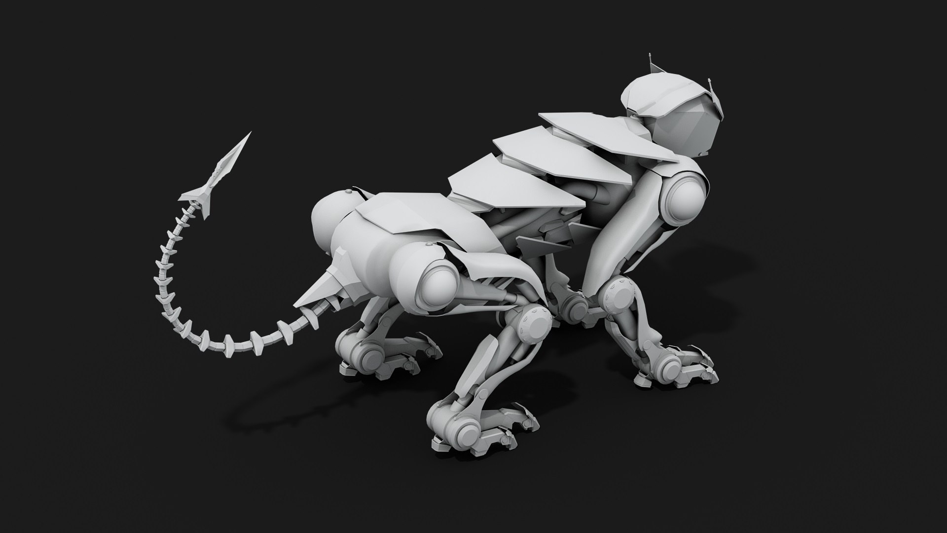 3D Sci-Fi Tiger Robot - Fighting Animal Concept 2022 model - TurboSquid ...