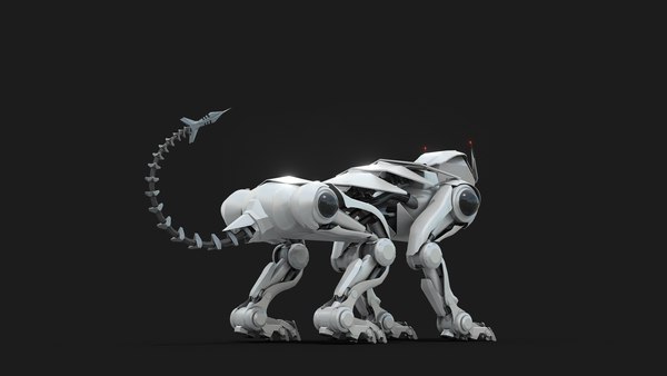 3D Sci-Fi Tiger Robot - Fighting Animal Concept 2022 3D 모델 - TurboSquid ...