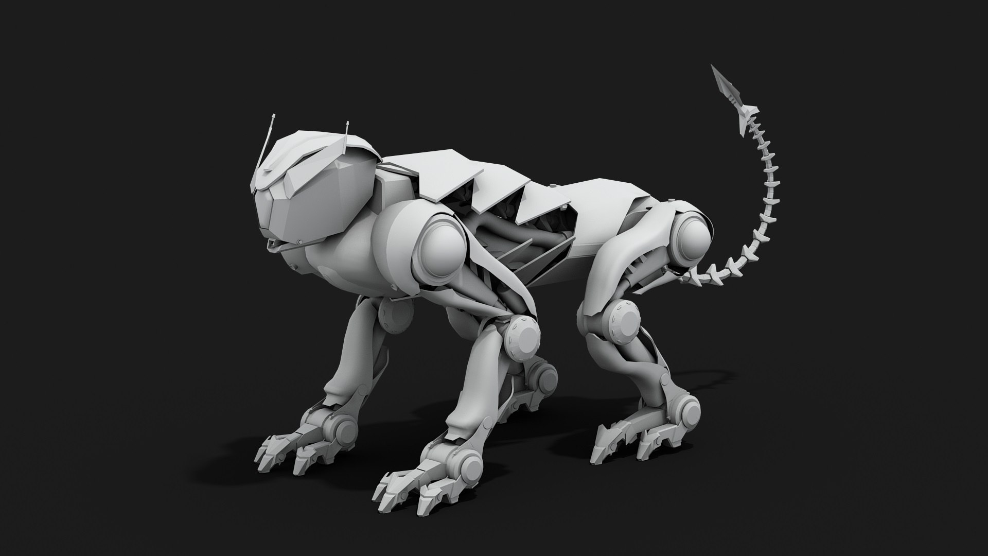 3D Sci-Fi Tiger Robot - Fighting Animal Concept 2022 model - TurboSquid ...