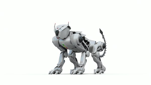 modelo 3d Robot tigre de ciencia ficción 3D: concepto de animal de ...