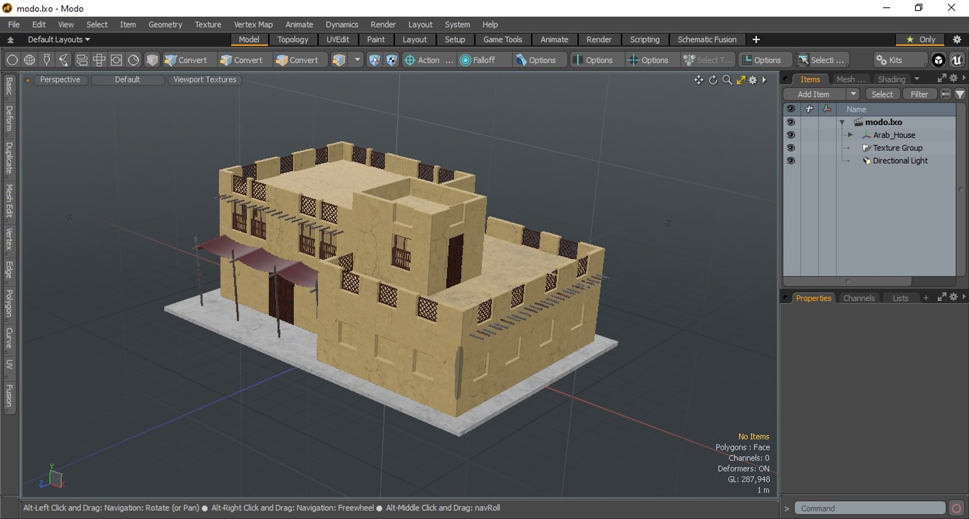 Arab House 3D Model - TurboSquid 2279881
