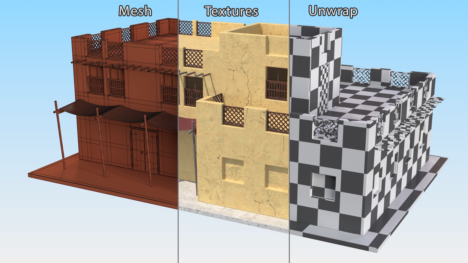 Arab House 3D Model - TurboSquid 2279881
