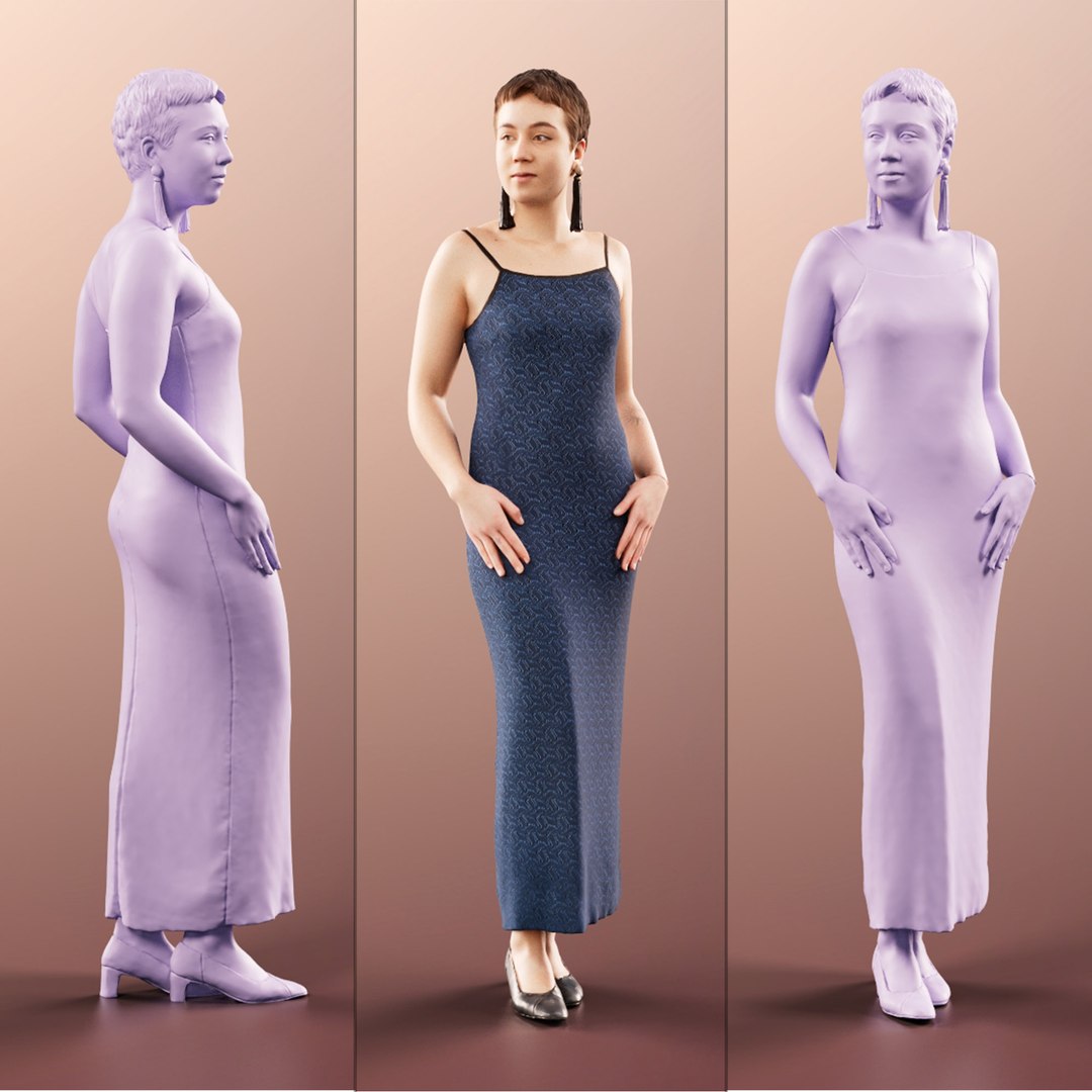 Woman Gown Classy 3D Model - TurboSquid 1705623