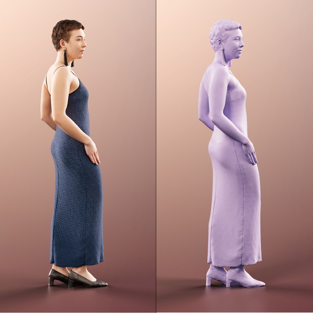 Woman Gown Classy 3D Model - TurboSquid 1705623