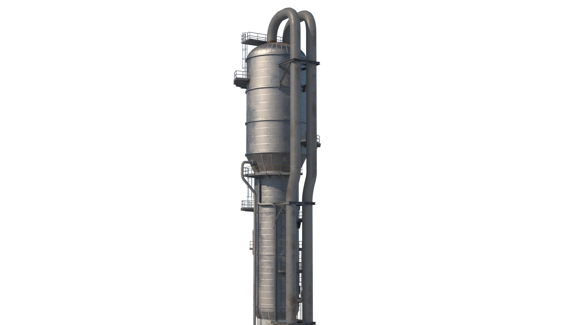 3D Refinery Tower Model - TurboSquid 1512714
