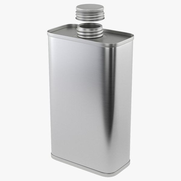 3D bottle metal - TurboSquid 1679076