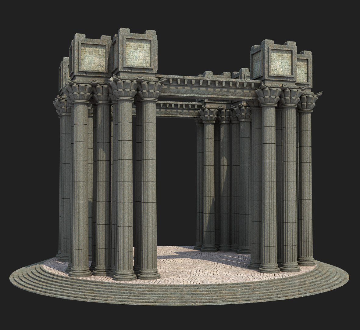 Classic Columns Structure 3D Model - TurboSquid 1768556