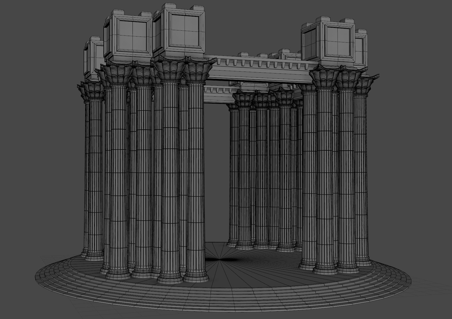 Classic Columns Structure 3D Model - TurboSquid 1768556