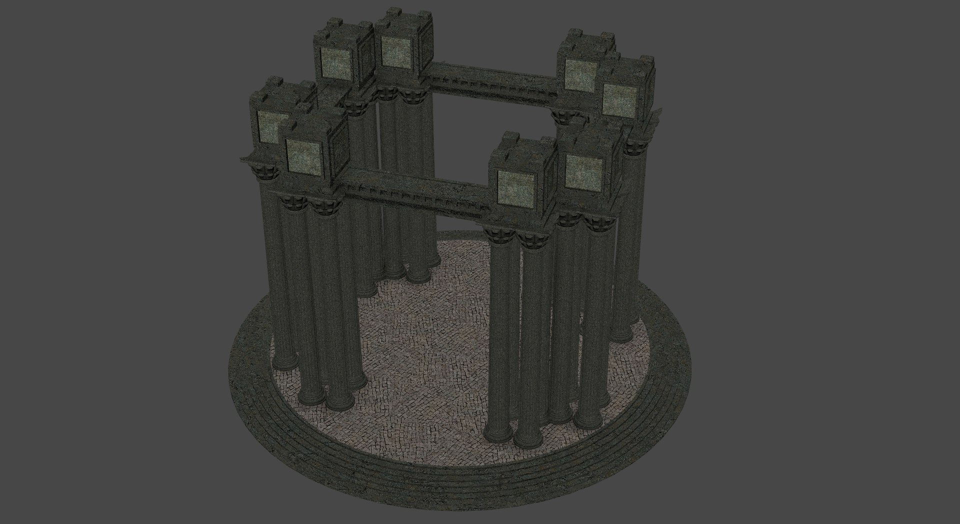 Classic Columns Structure 3D Model - TurboSquid 1768556