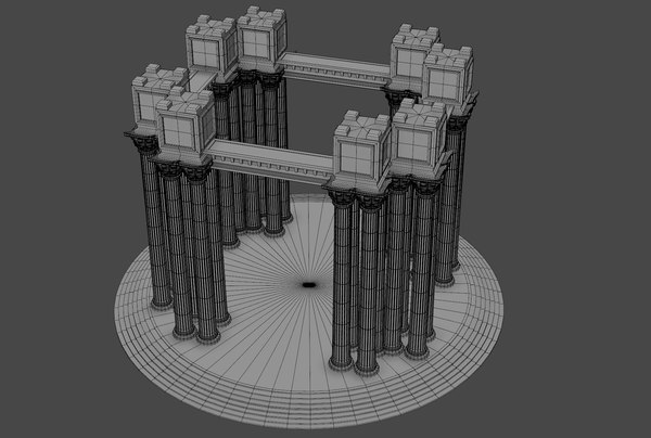 Classic Columns Structure 3D model - TurboSquid 1768556