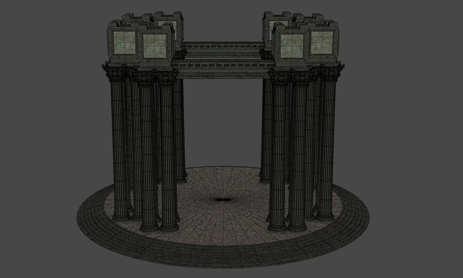 Classic Columns Structure 3D Model - TurboSquid 1768556