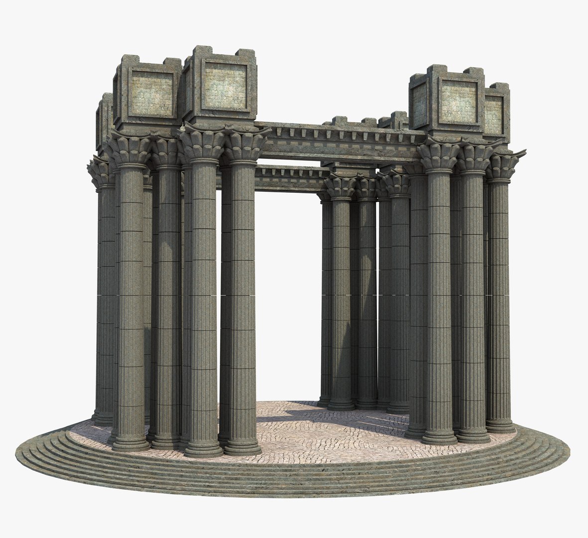 Classic Columns Structure 3D Model - TurboSquid 1768556