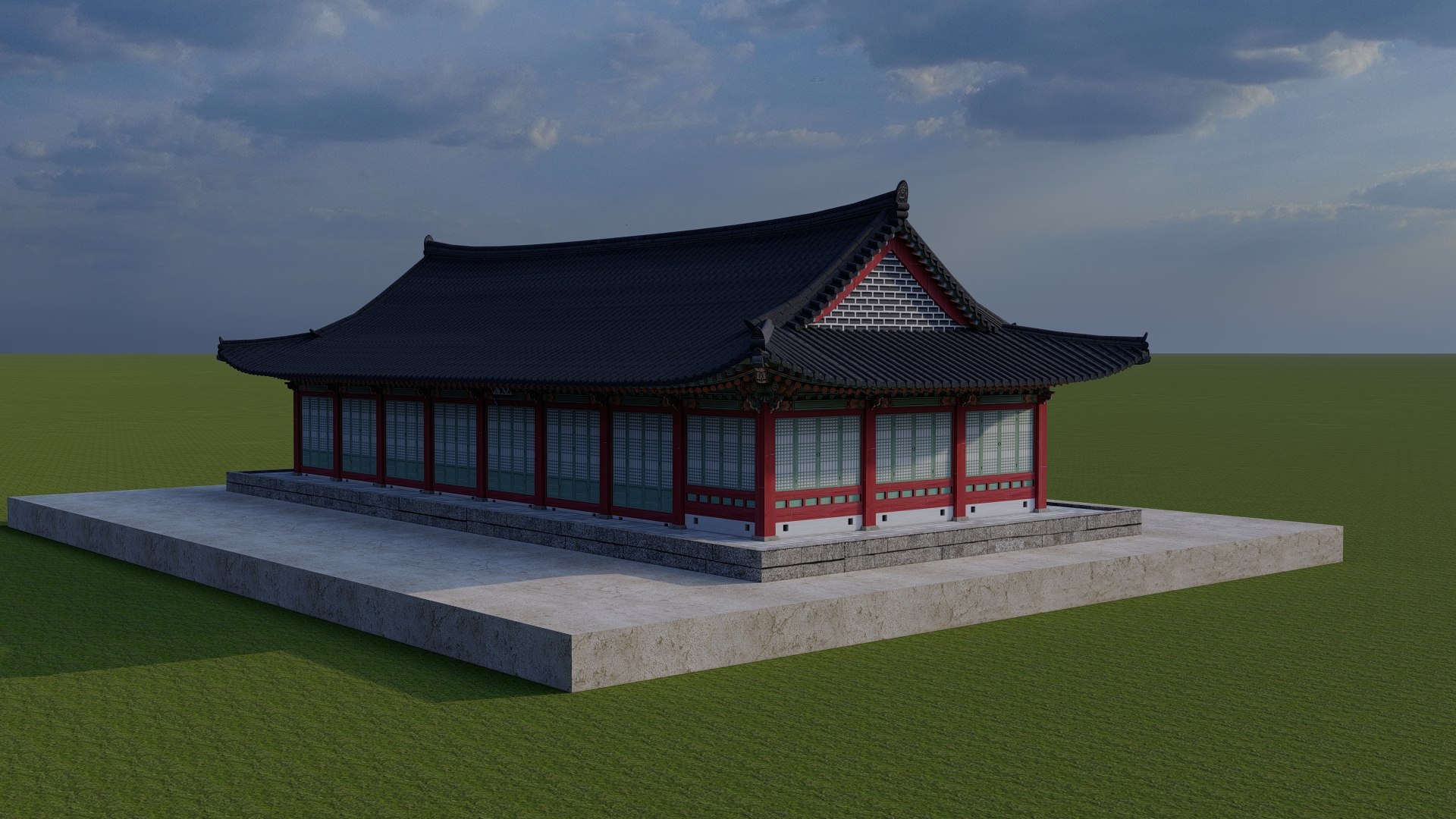 Korea House Hanok L 3D Model - TurboSquid 2019919