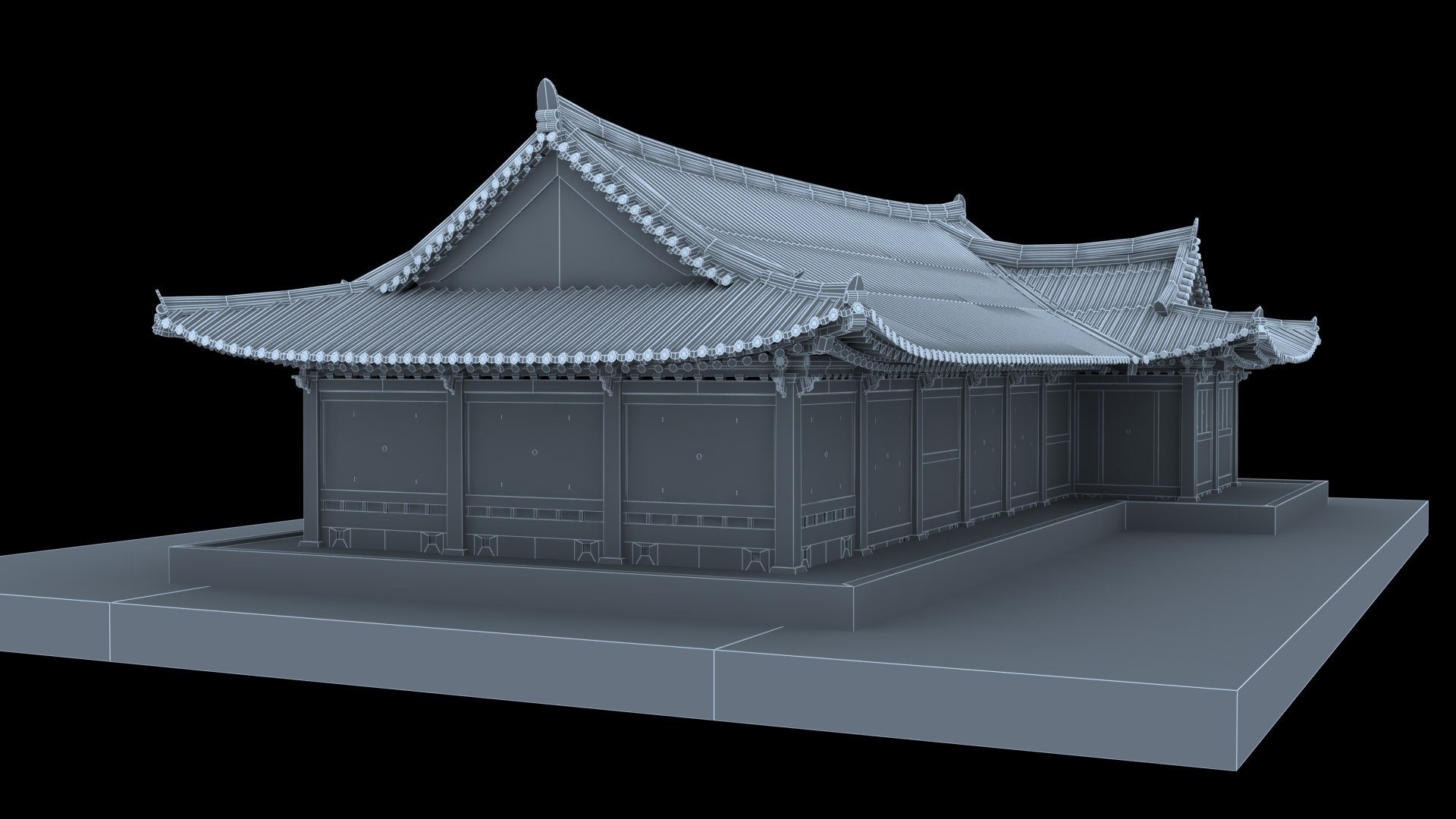 Korea House Hanok L 3D Model - TurboSquid 2019919