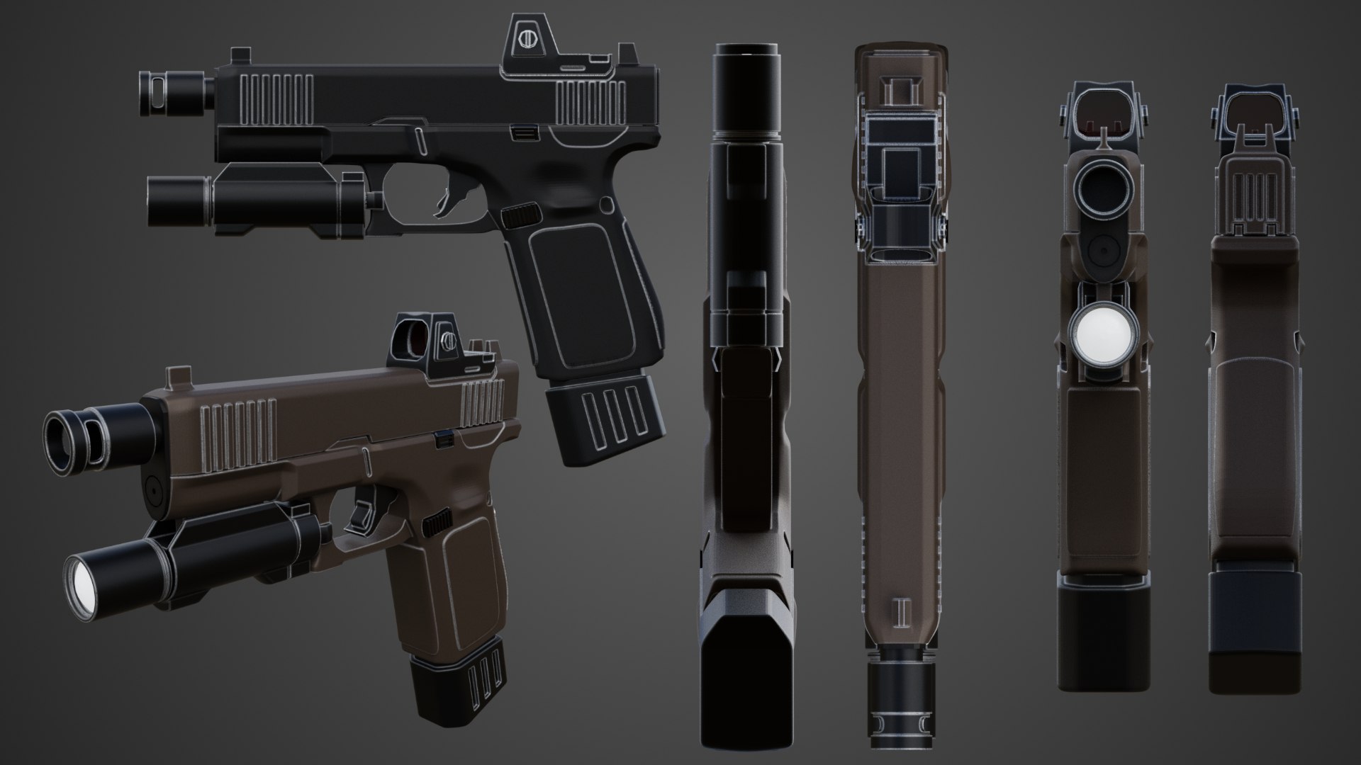 modelo 3d Glock - TurboSquid 2032376