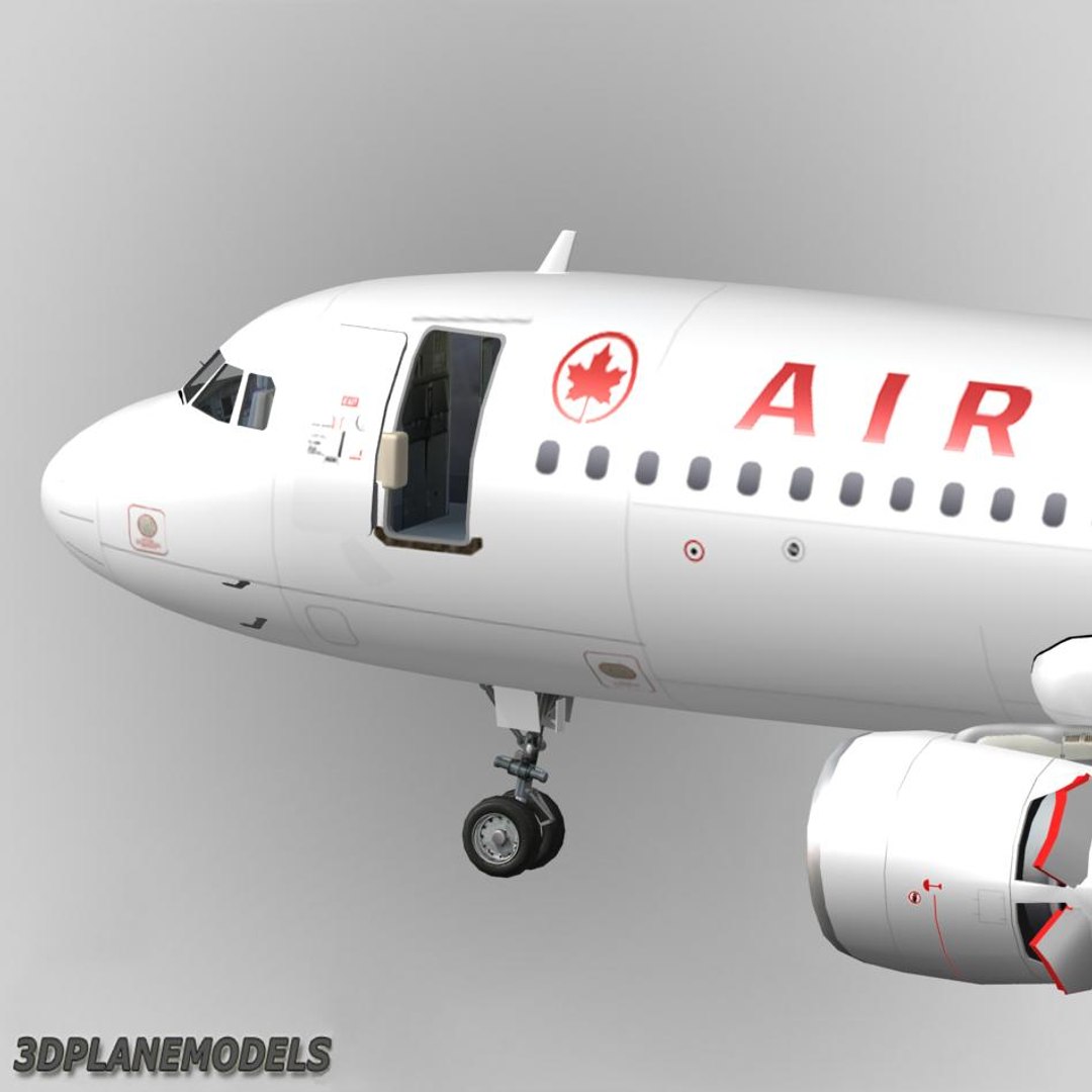3d model airbus a320 air canada