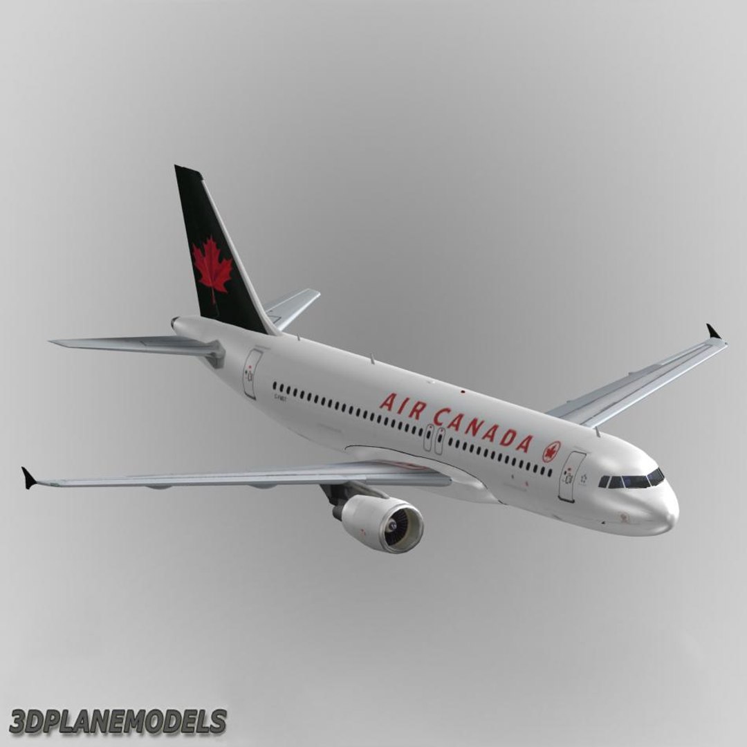 3d model airbus a320 air canada