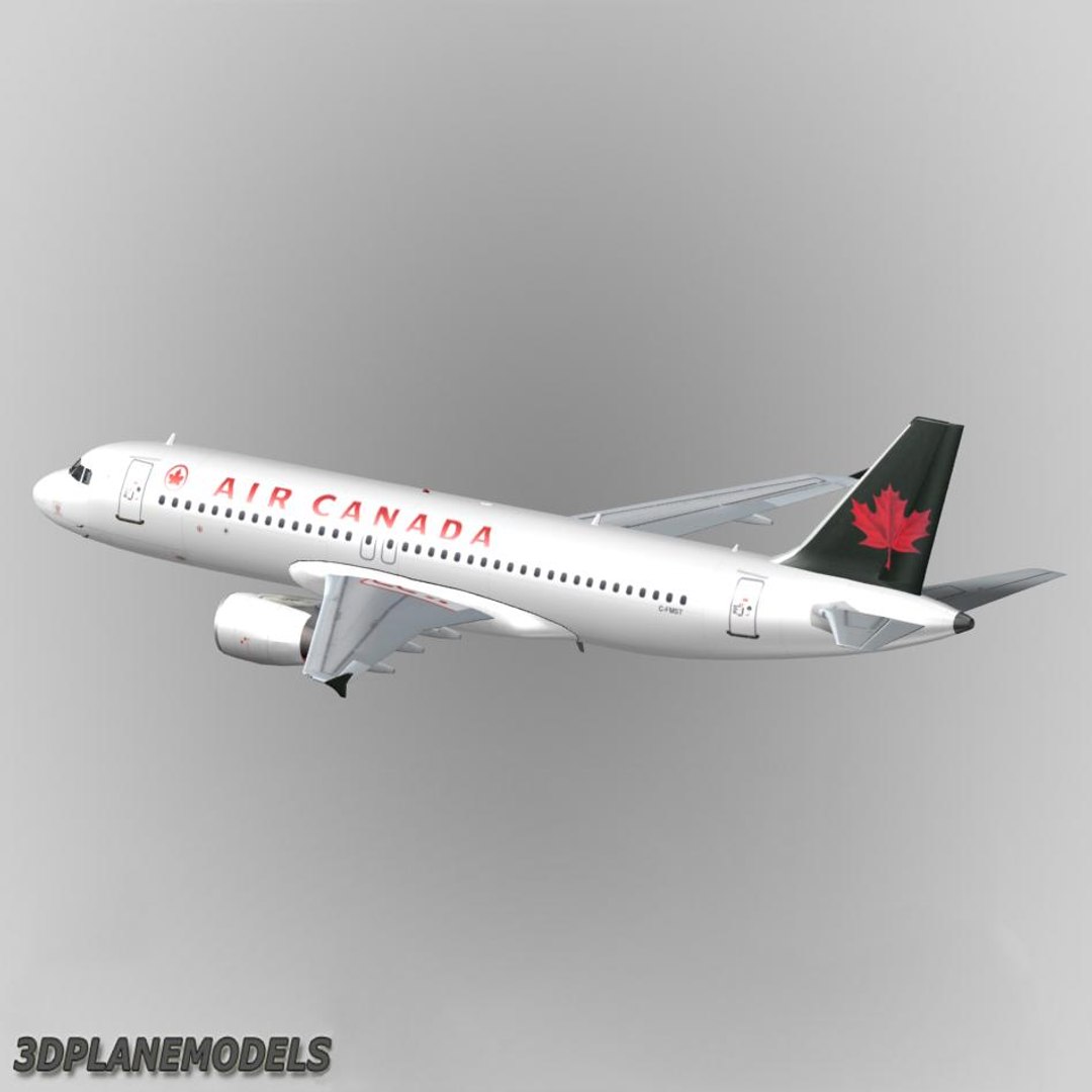 3d model airbus a320 air canada