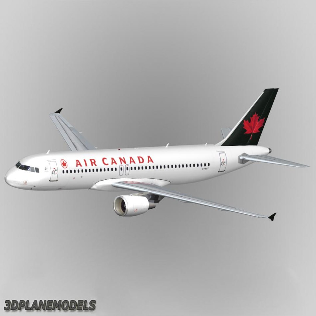 3d model airbus a320 air canada
