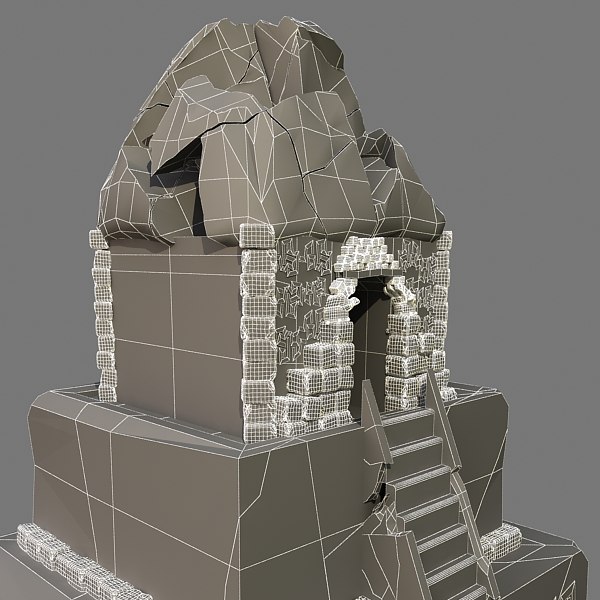 aztec pyramid 3d