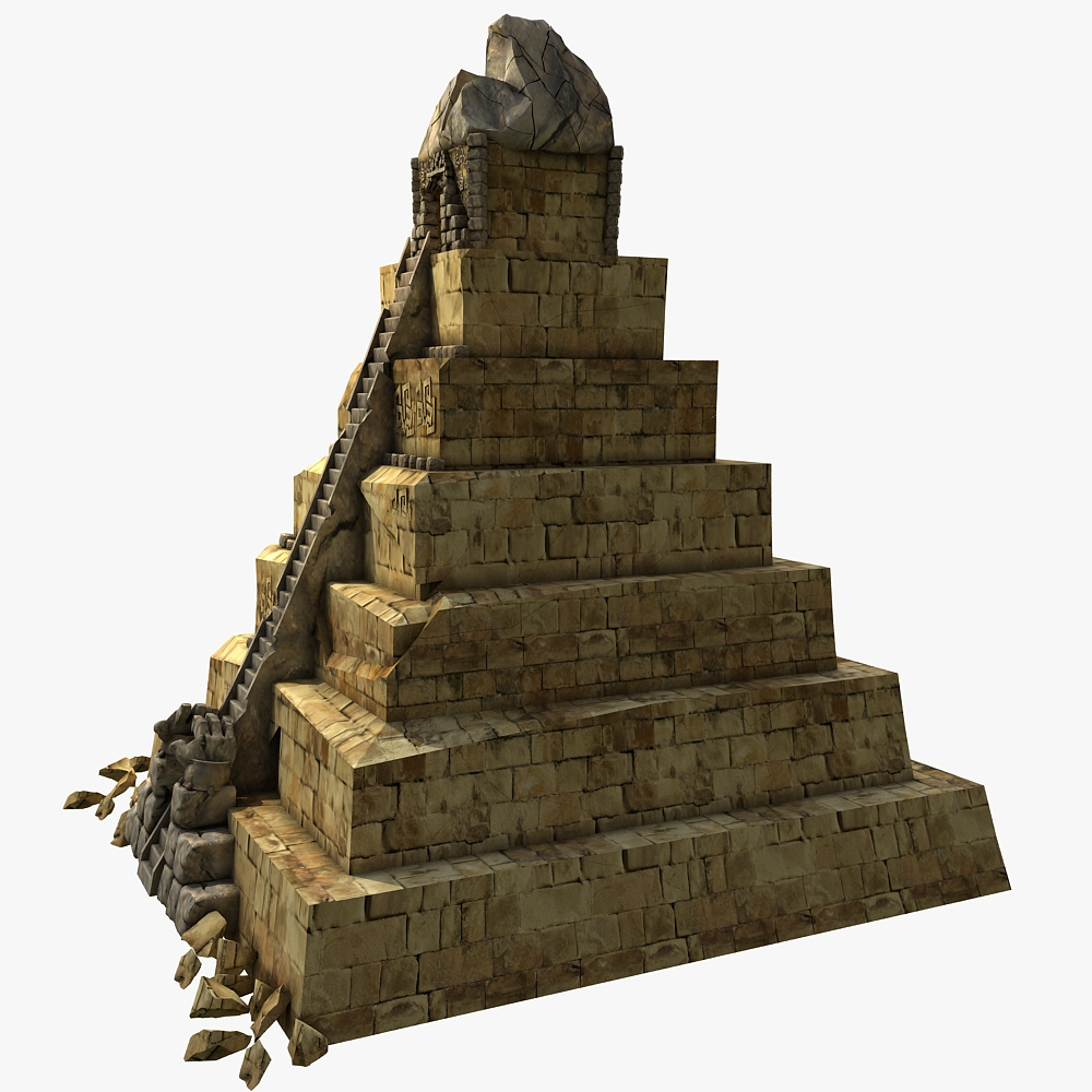 aztec pyramid 3d