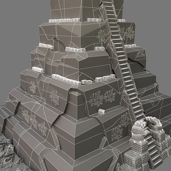 aztec pyramid 3d