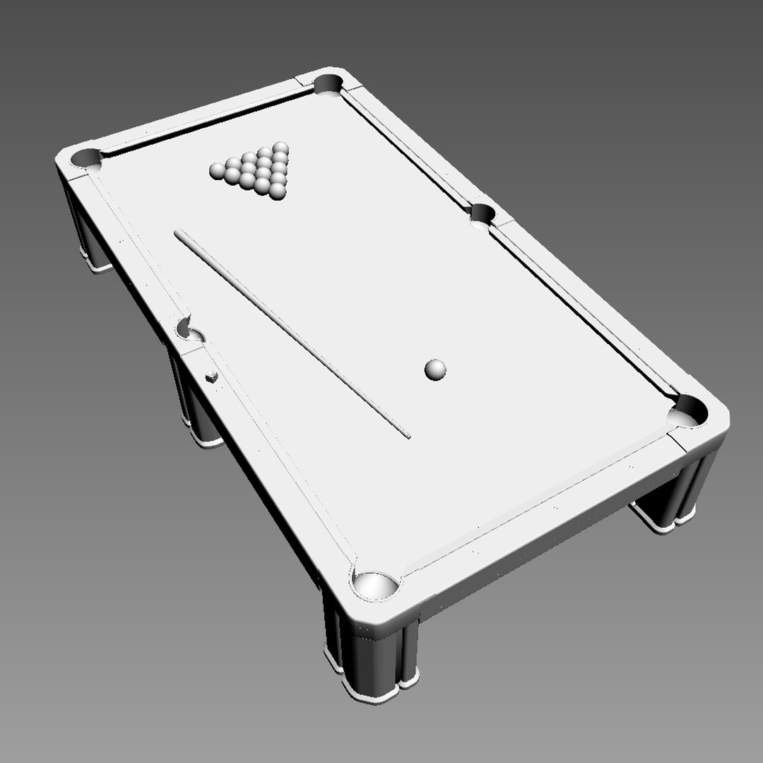 3d Model Pool Table