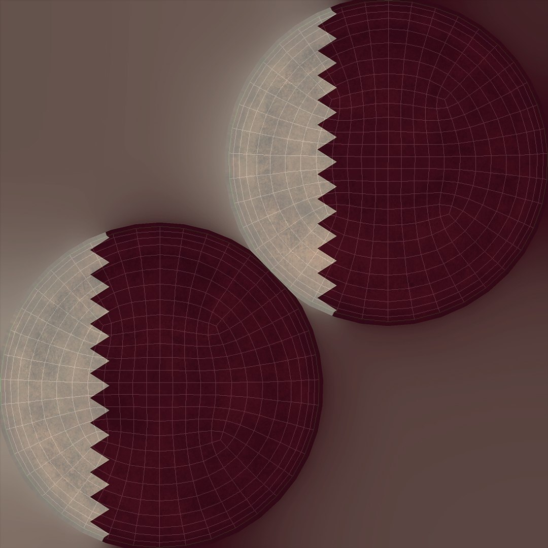 Qatar Flag Icon 3D - TurboSquid 2063177