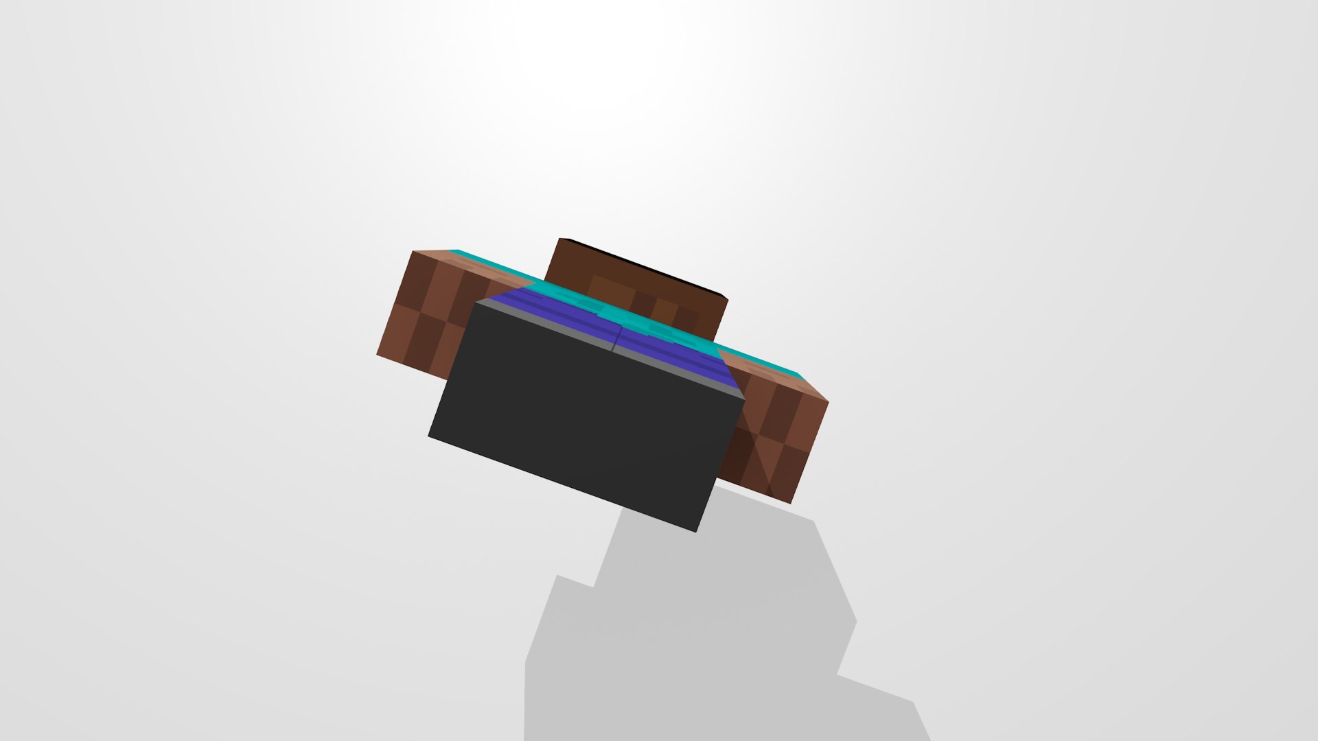 3d Model Steve Minecraft Blender Rig