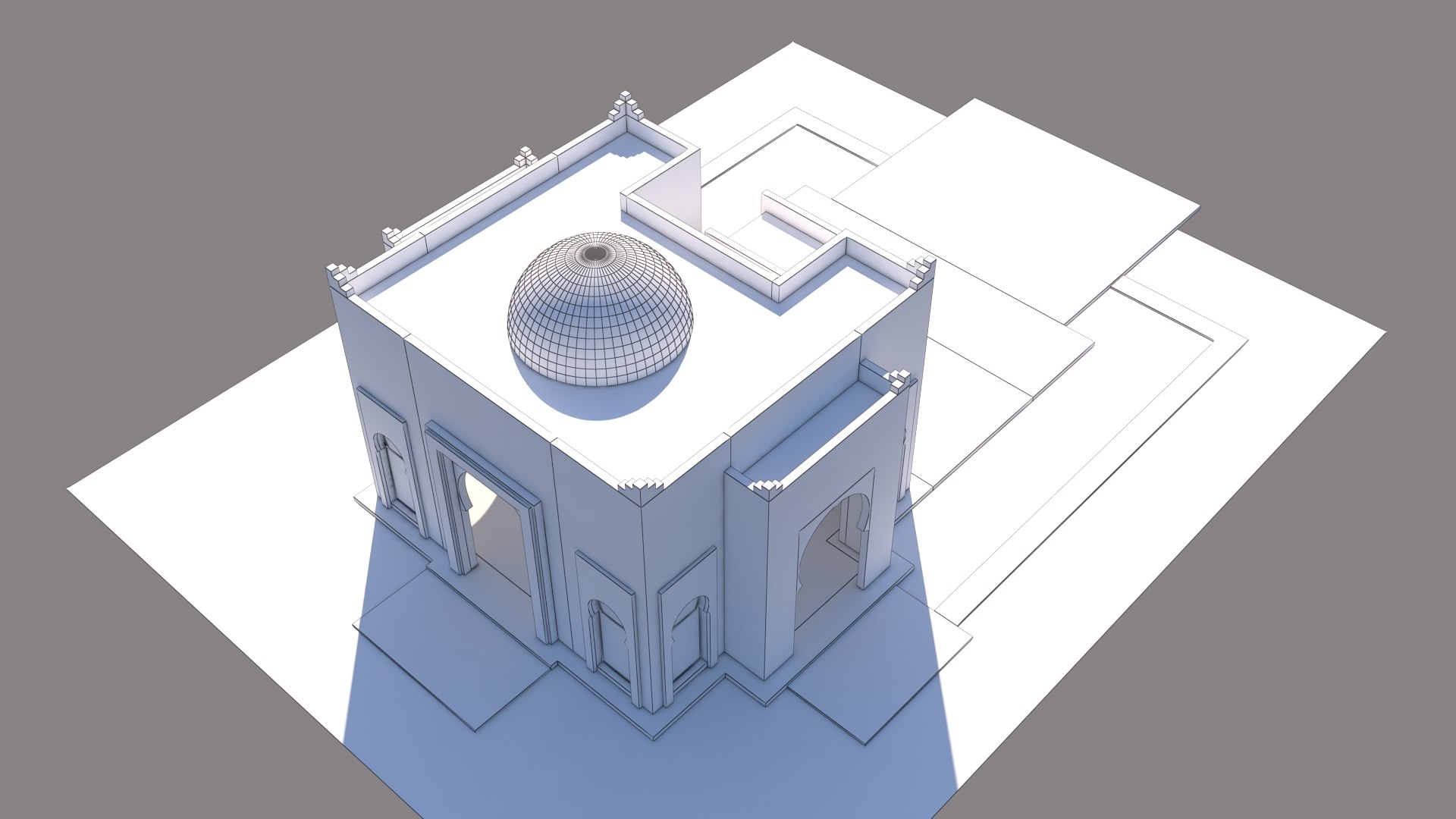 3D Moroccan House Marrakech Traditional Model - TurboSquid 1396408