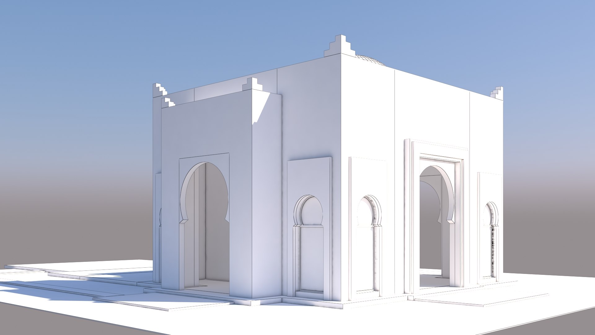 3D Moroccan House Marrakech Traditional Model - TurboSquid 1396408