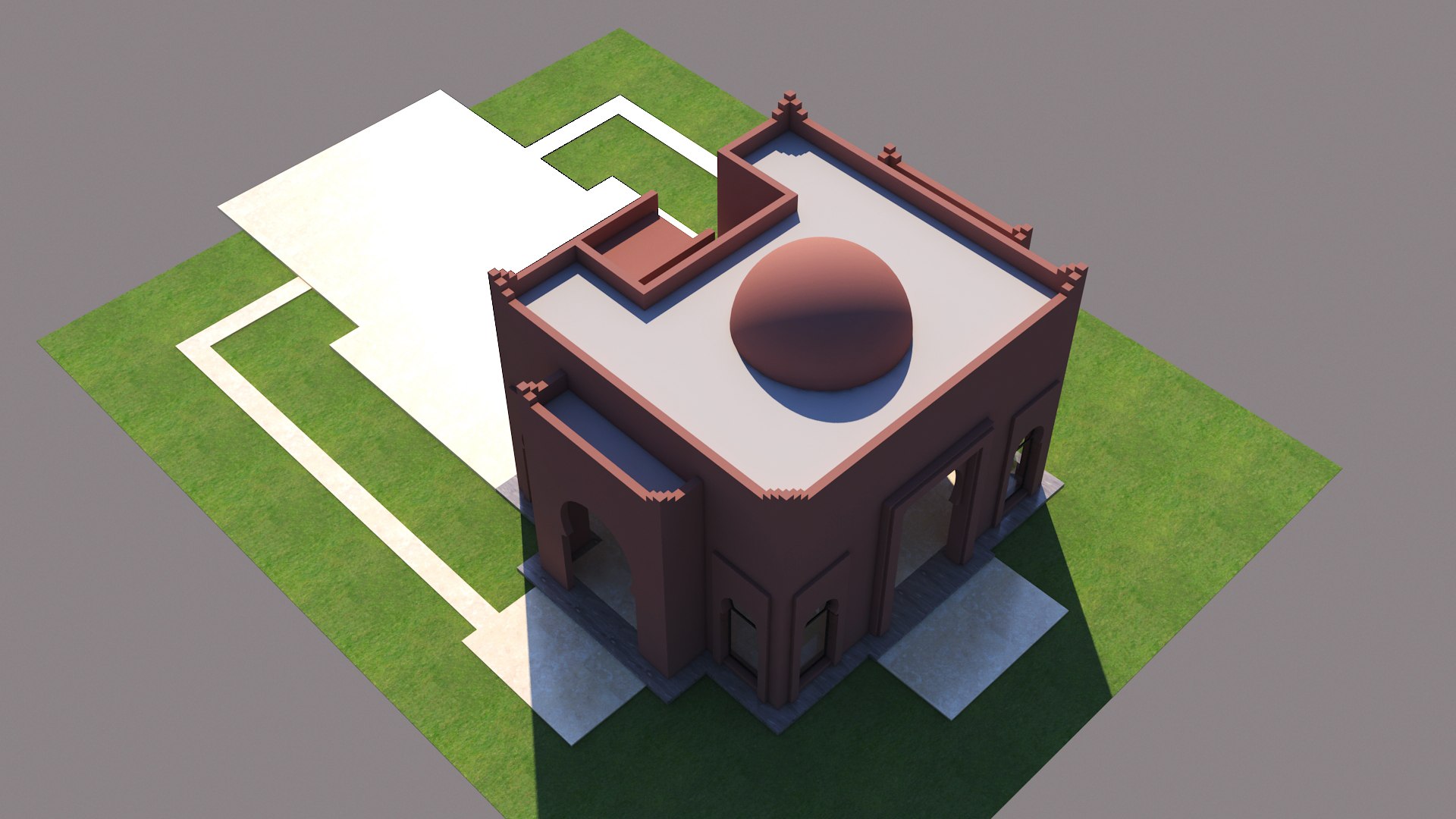 3D Moroccan House Marrakech Traditional Model - TurboSquid 1396408