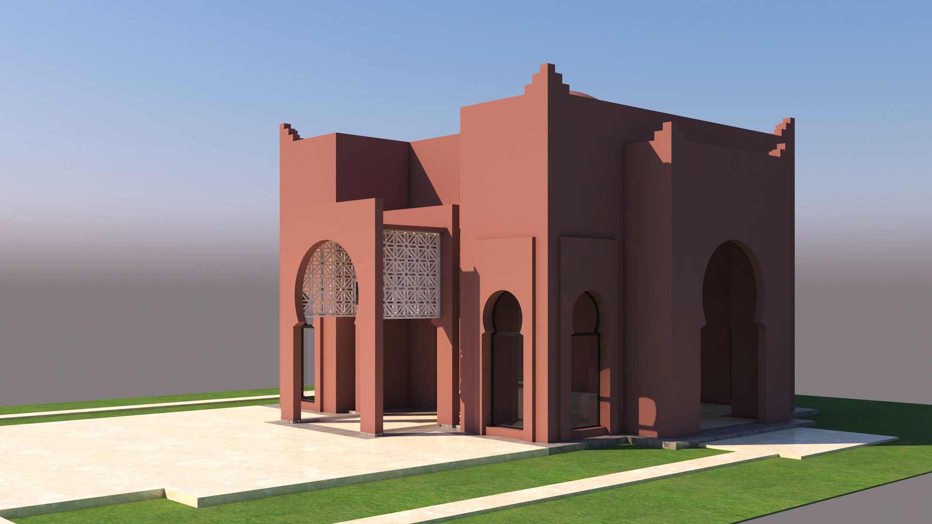 3D Moroccan House Marrakech Traditional Model - TurboSquid 1396408