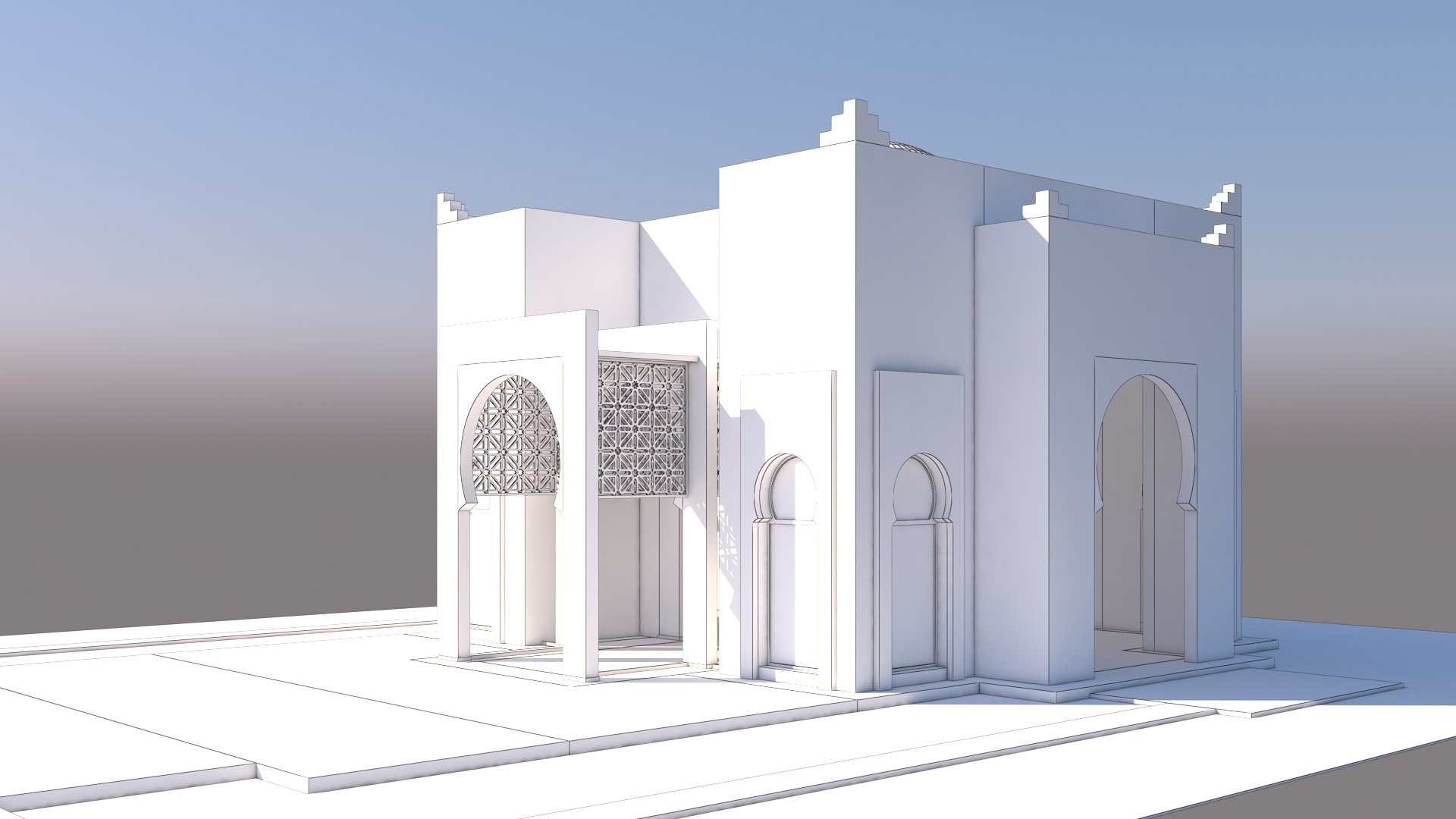 3D Moroccan House Marrakech Traditional Model - TurboSquid 1396408